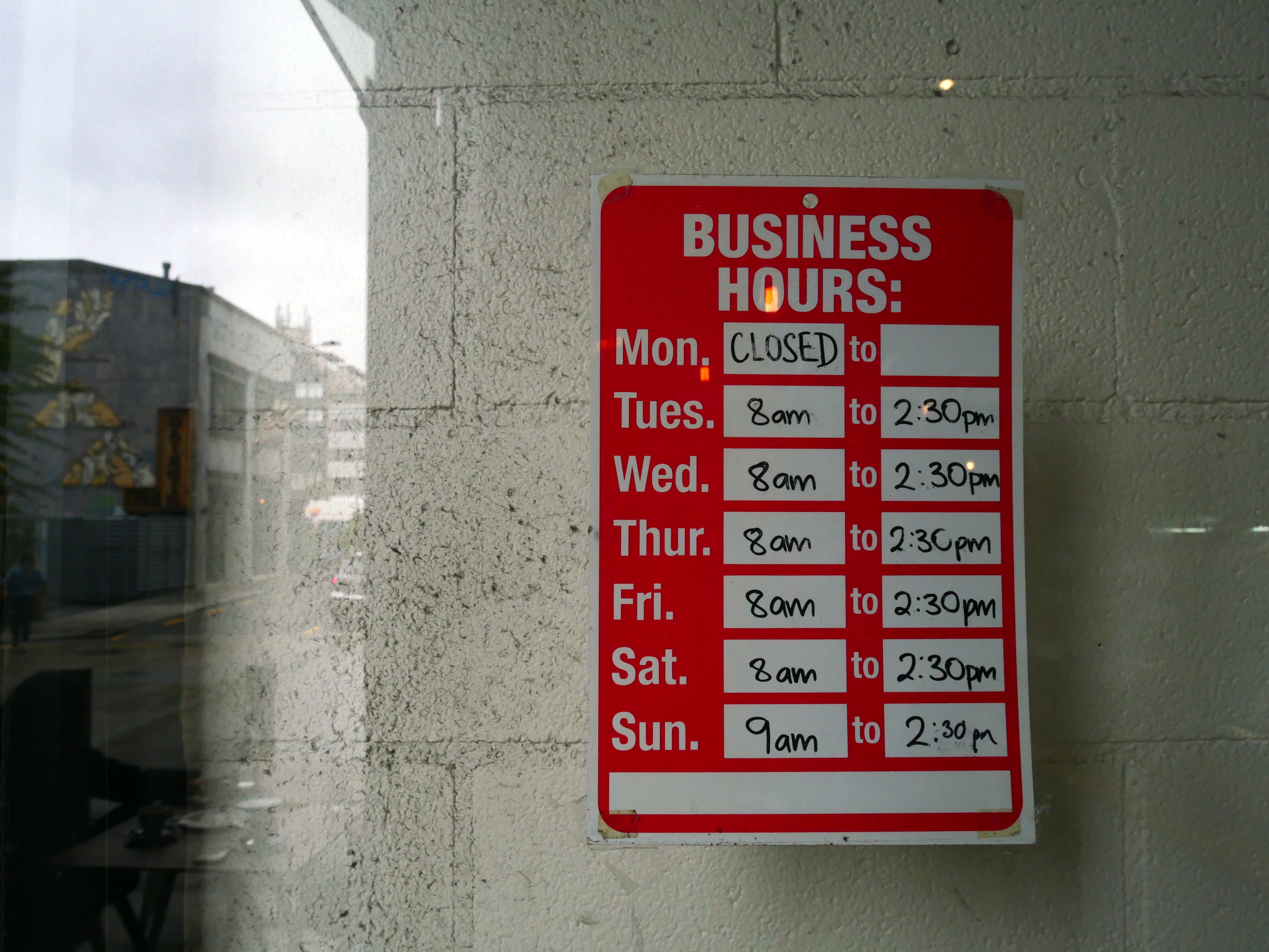 Custom Business Hour Signs - The SignMakers